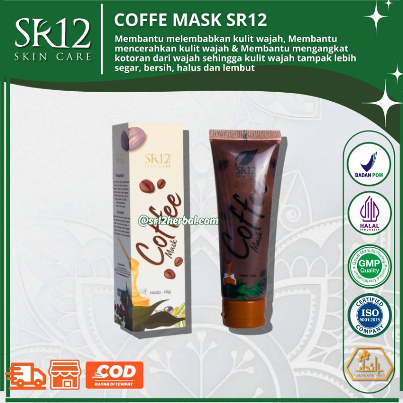 Jual Coffee Mask SR12 / Coffee Mask Peeling Natural / Masker Peeling ...