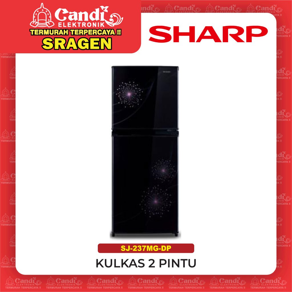 Jual SHARP Kulkas 2 Pintu 205 Liter Mega Freezer - SJ-237MG-DP | Shopee Indonesia