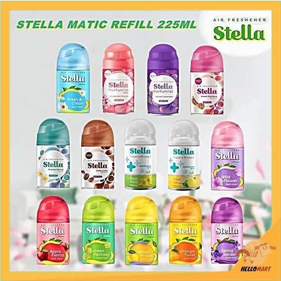 Jual PEngharum Ruangan Stella Refill matic pengharum ruangan 225ML dan ...