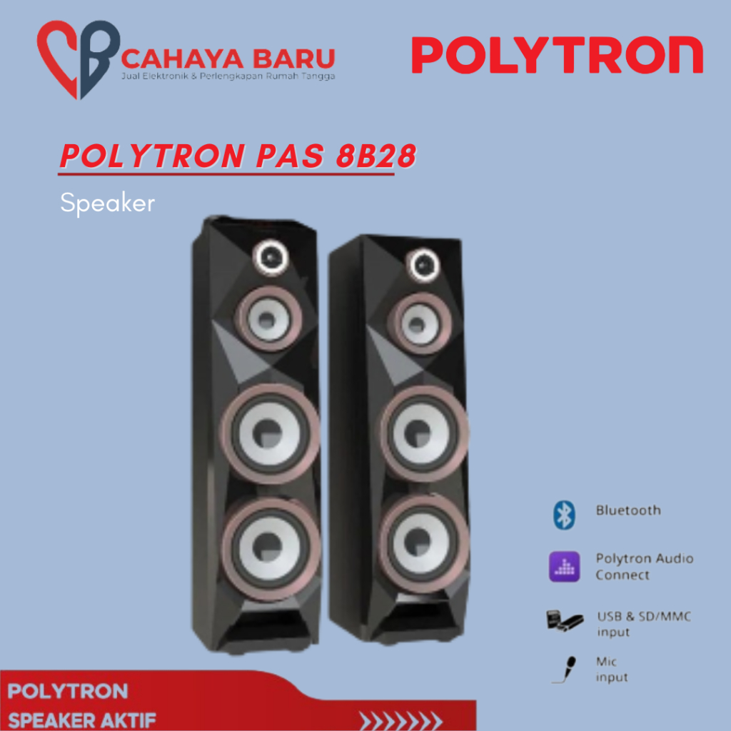 Jual SPEAKER POLYTRON PAS 8B28 | Shopee Indonesia