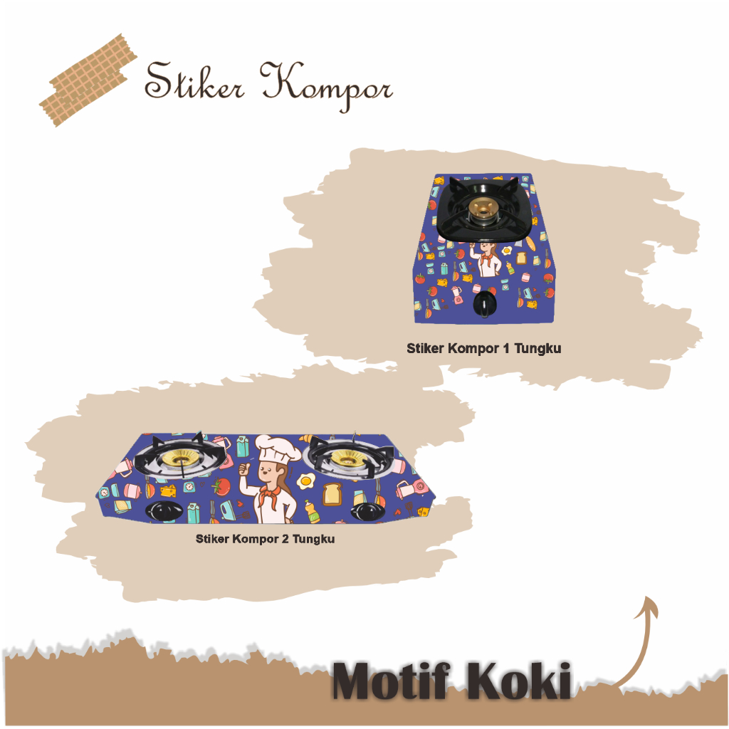 Jual Wallpaper Kompor / Stiker Kompor / Sticker Kompor 1 dan 2 Tungku ...
