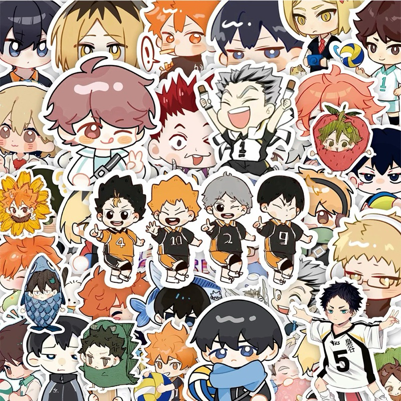 Jual 50pcs Sticker Haikyuu yang lucu!! Stiker Anime DIY Graffiti ...