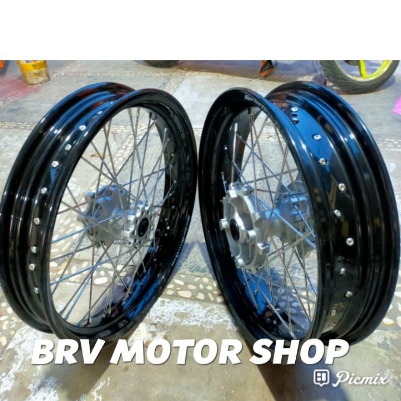 Jual Velg super moto Yamaha wr155 Tromol ORI 300+350 Belimbing Velg ...