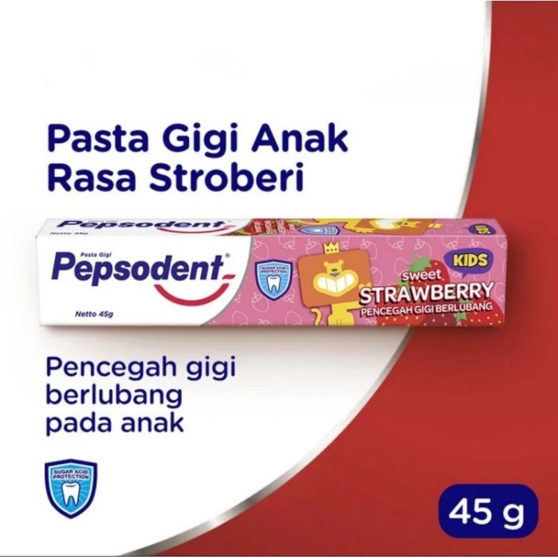 Jual Pepsodent Kids Toothpaste Pasta Gigi Anak 45g | Shopee Indonesia