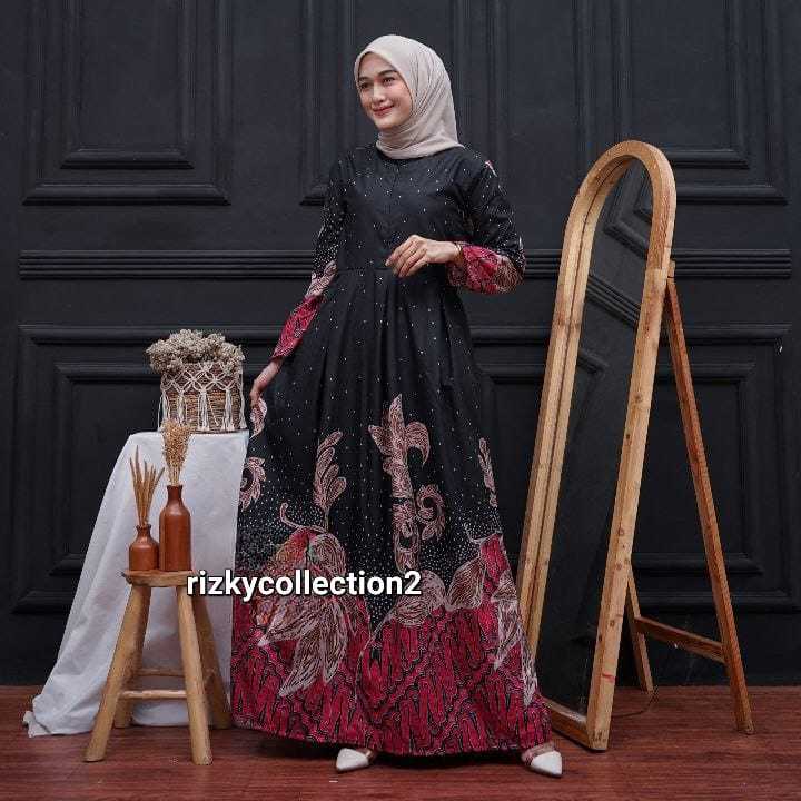 Jual Rizky_collection2 - MS GAMIS BATIK SRIWEDARI MAXI BUMIL/BUSUI ...