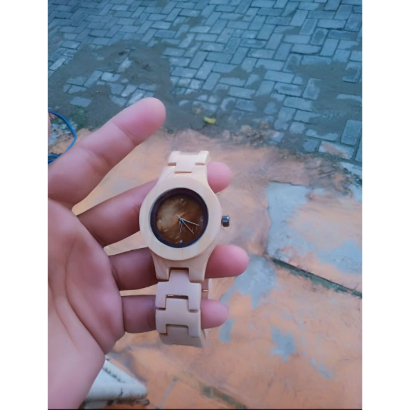 Jual Jam Tangan Kayu wanita/Jam Tangan kayu pria/Jam Tangan kayu ...