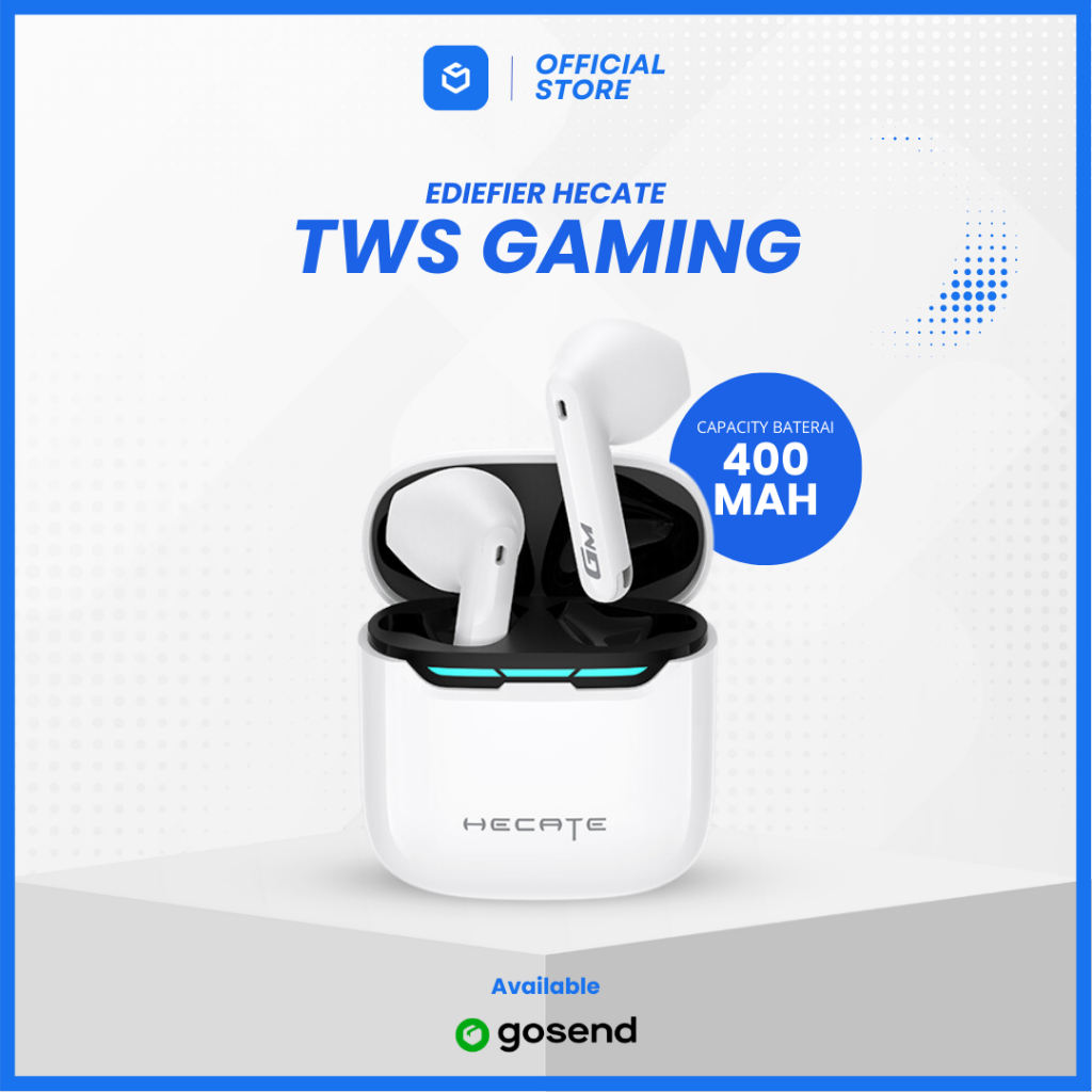 Jual Edifier Hecate TWS Gaming Earphone Bluetooth 5.3 400mAh - GM3 Plus | Shopee Indonesia