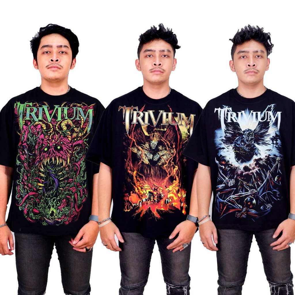 Jual BIG OVERSIZE T-SHIRT TRIVIUM EDITION YH BOOTLEG | Shopee Indonesia