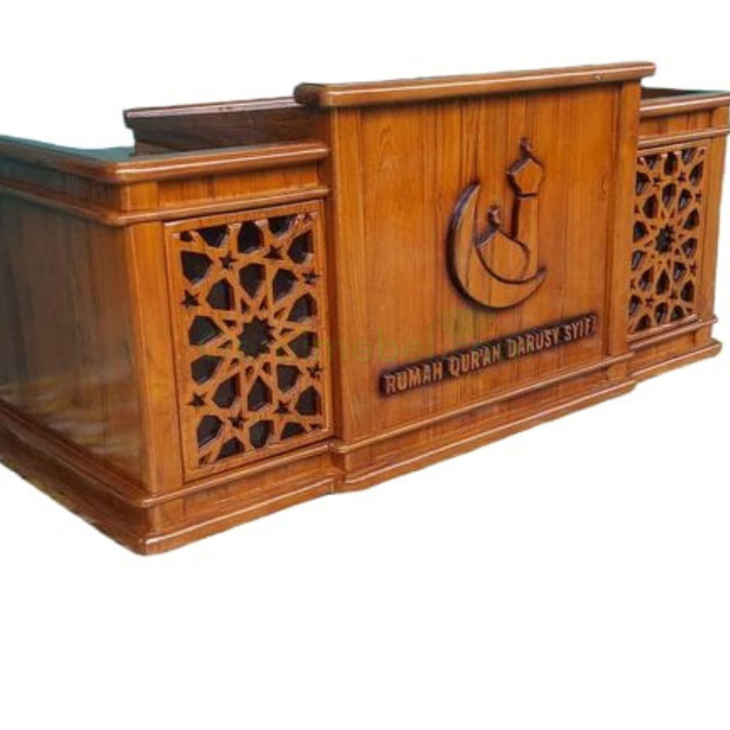 Jual Meja Majlis Ilmu, Meja Majelis Kajian Ilmu, Meja Ngaji, Mimbar ...