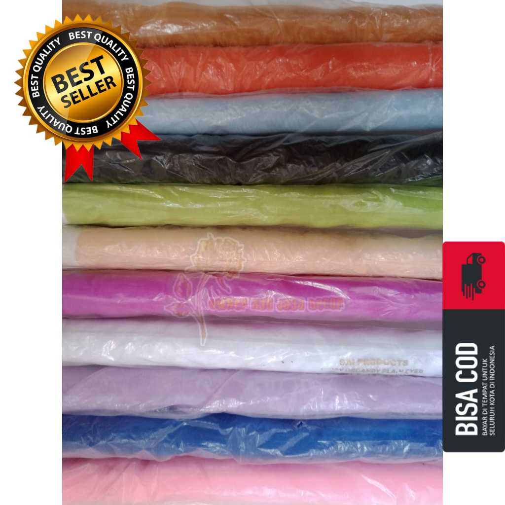 Jual KAIN ORGANDI / KAIN KACA / KAIN BUAT PITA KURSI / KAIN DECOR KURSI ...