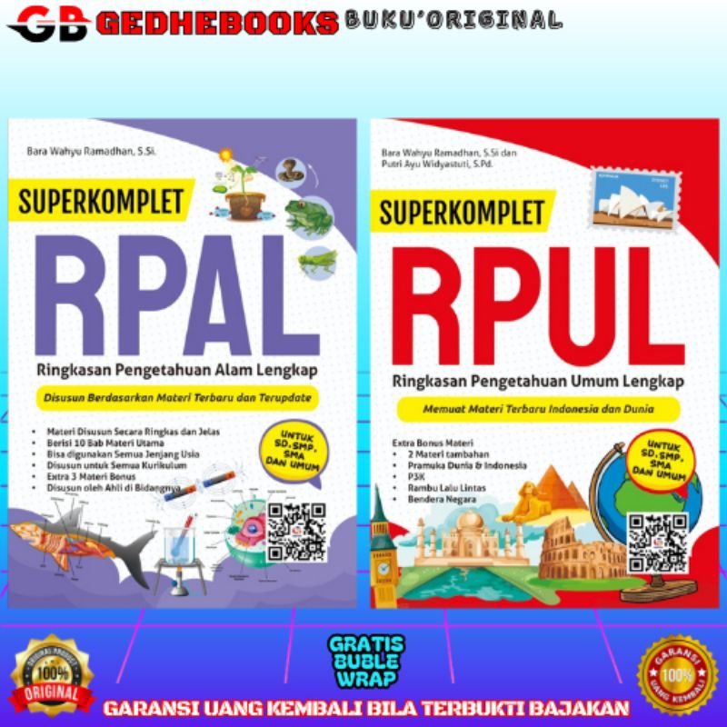 Jual BUKU RPAL RPUL / NEW SUPERKOMPLET UNTUK SD SMP SMA UMUM / TERANG ...