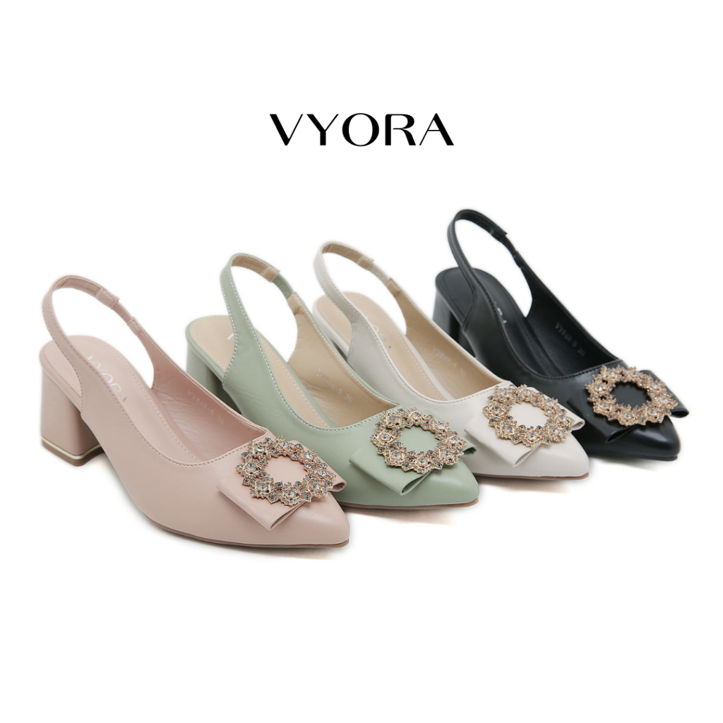Jual Vyora - VY648-5 Sepatu Heels Wanita Kerja/Pesta Import 6.5cm ...
