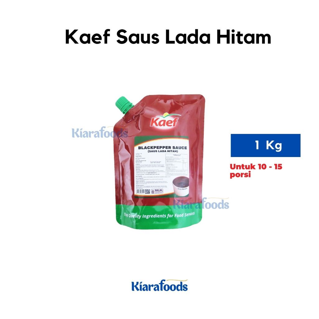 Jual KAEF Black Pepper Sauce 1 Kg | Saus Lada Hitam | Saus Steak ...