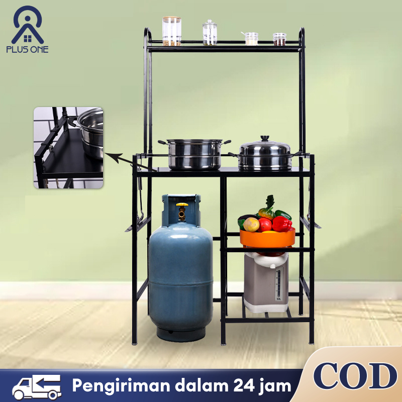 Jual All Metal Gas Stove Stand with LPG roller Gas Rack Stock Rack ...