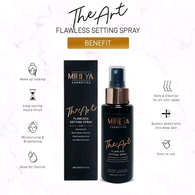 Jual (PRE-ORDER ) Mireya The Art Flawless Setting Spray 100 ML | Shopee ...