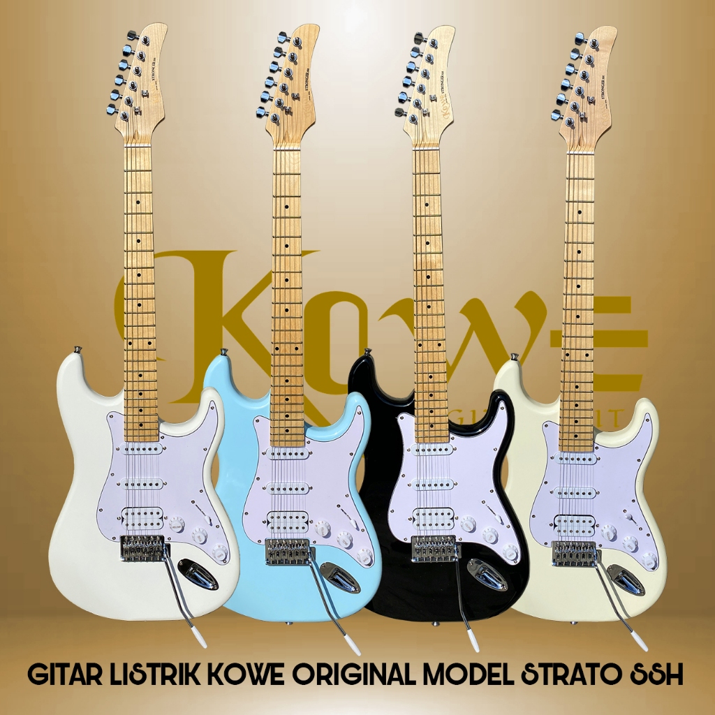 Jual Gitar Elektrik Merk Kowe Original Pickup SSH Terbaru | Shopee ...