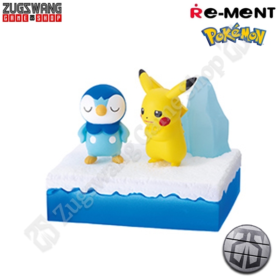 Jual POKEMON POCHAMA COLLECTION PIPLUP PIKACHU RE-MENT rement new baru ...