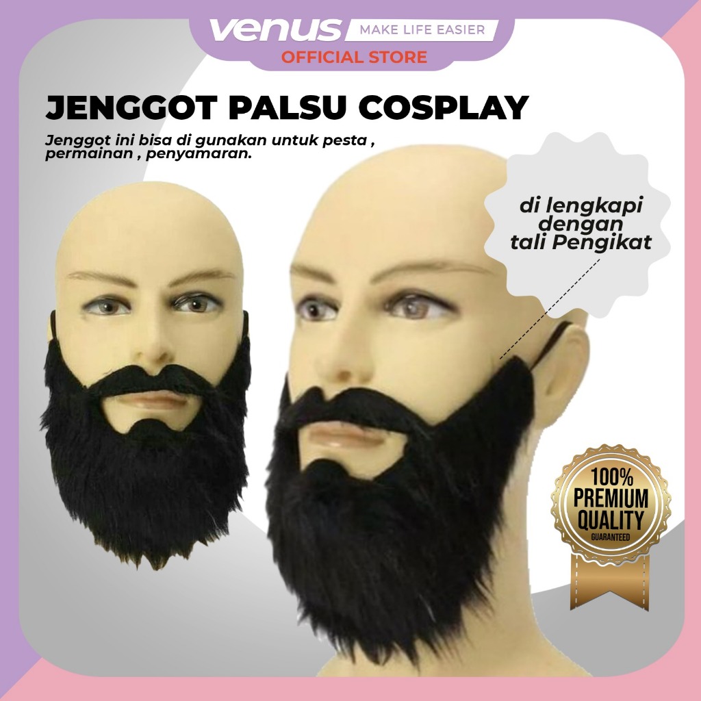 Jual VENUSJKT - Kumis Jenggot Palsu Brewok Brengos Cosplay Halloween ...