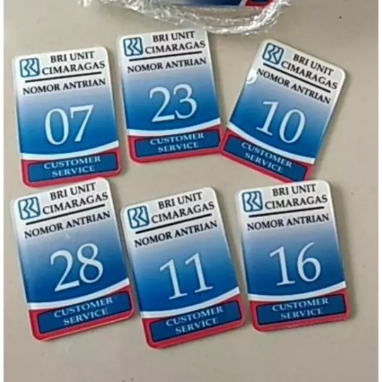 Jual Custom Akrilik Nomor Antrian Acrylic Angka UV PRINT | Shopee Indonesia