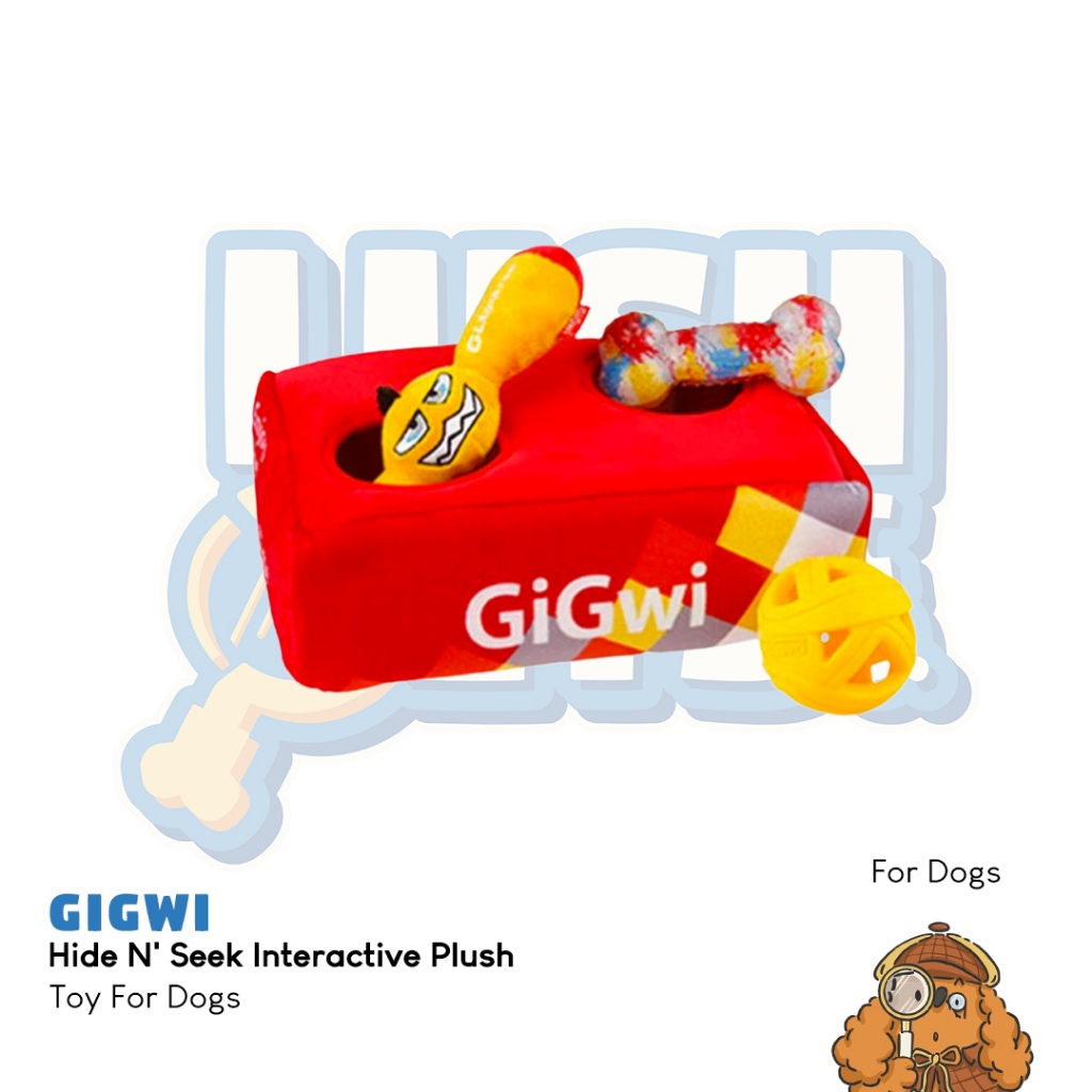 Jual Gigwi Hide N' Seek Interactive Plush Dog Toy (G-Box) | Shopee ...