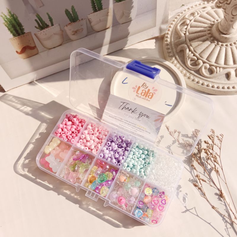 Jual Paket DIY meronce manik / manik box cantik | Shopee Indonesia