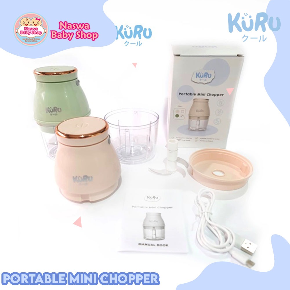 Jual Kuru Electric Baby Food Chopper Blender MPASI Bayi FC2001 | Shopee ...