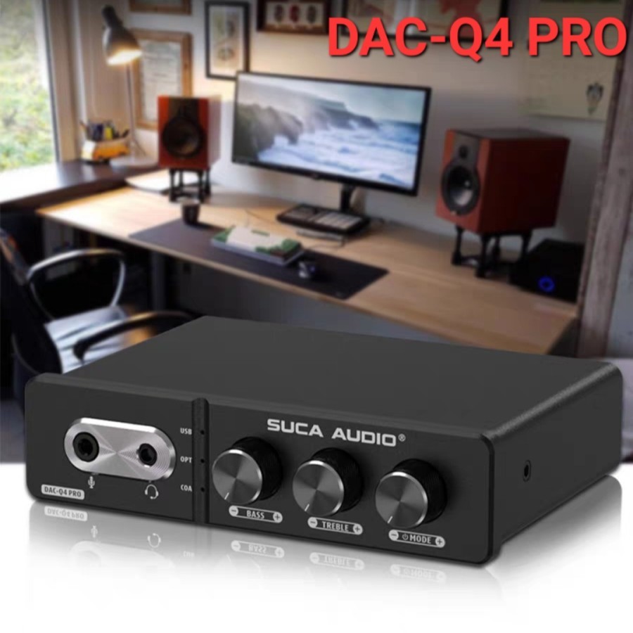 Jual SUCA AUDIO DAC-Q4 PRO USB-DAC, DAC & Headset Amplifier for Gamers ...