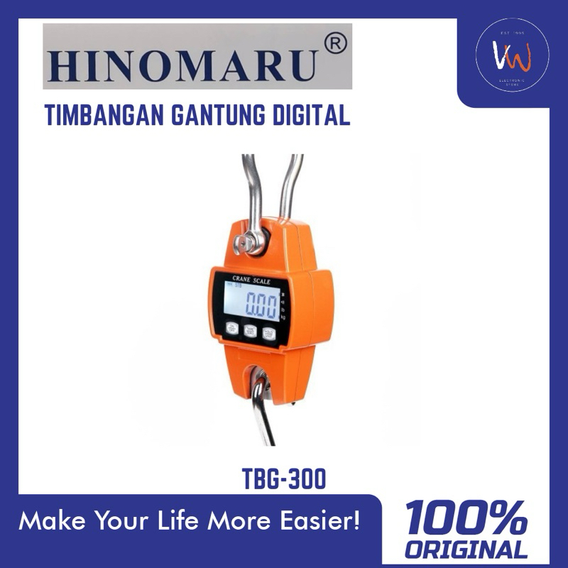 Jual Timbangan Gantung Digital Hinomaru TBG-300 / Timbangan Barang ...