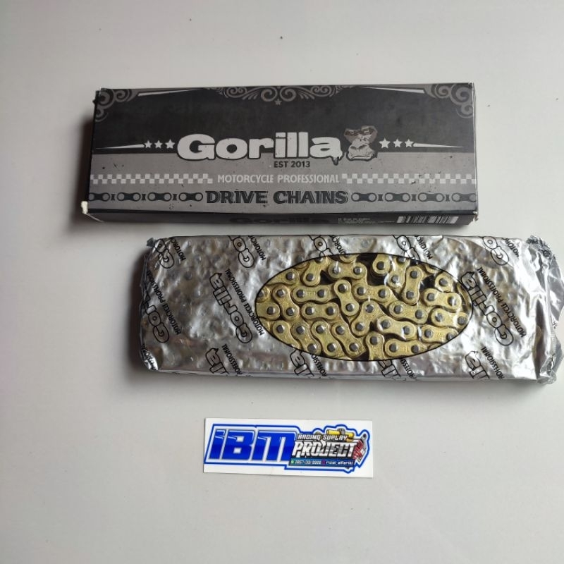 Jual RANTAI 428H-130L GOLD ATAU EMAS GORILLA UNTUK CB GL MEGAPRO TIGER | Shopee Indonesia
