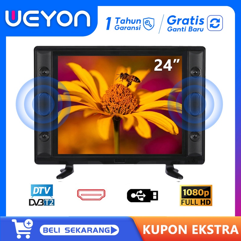 Jual (Clearance Sale) WEYON TV Digital 24 inch TV LED Televisi Murah ...