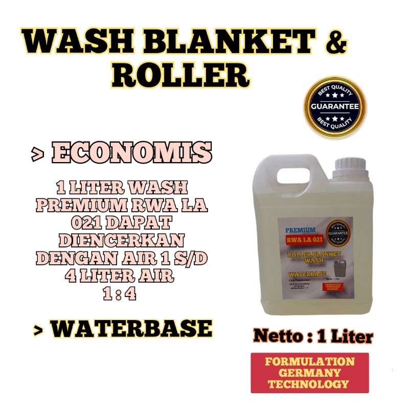 Jual Wash Blanket Roller RWA LA021 waterbase/pembersih blanket dan rol ...