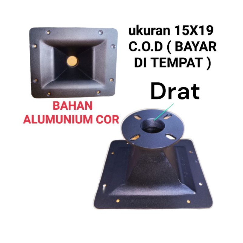 Jual horn tweeter / corong tweeter ukuran 15X19 bahan alumunium cor ...