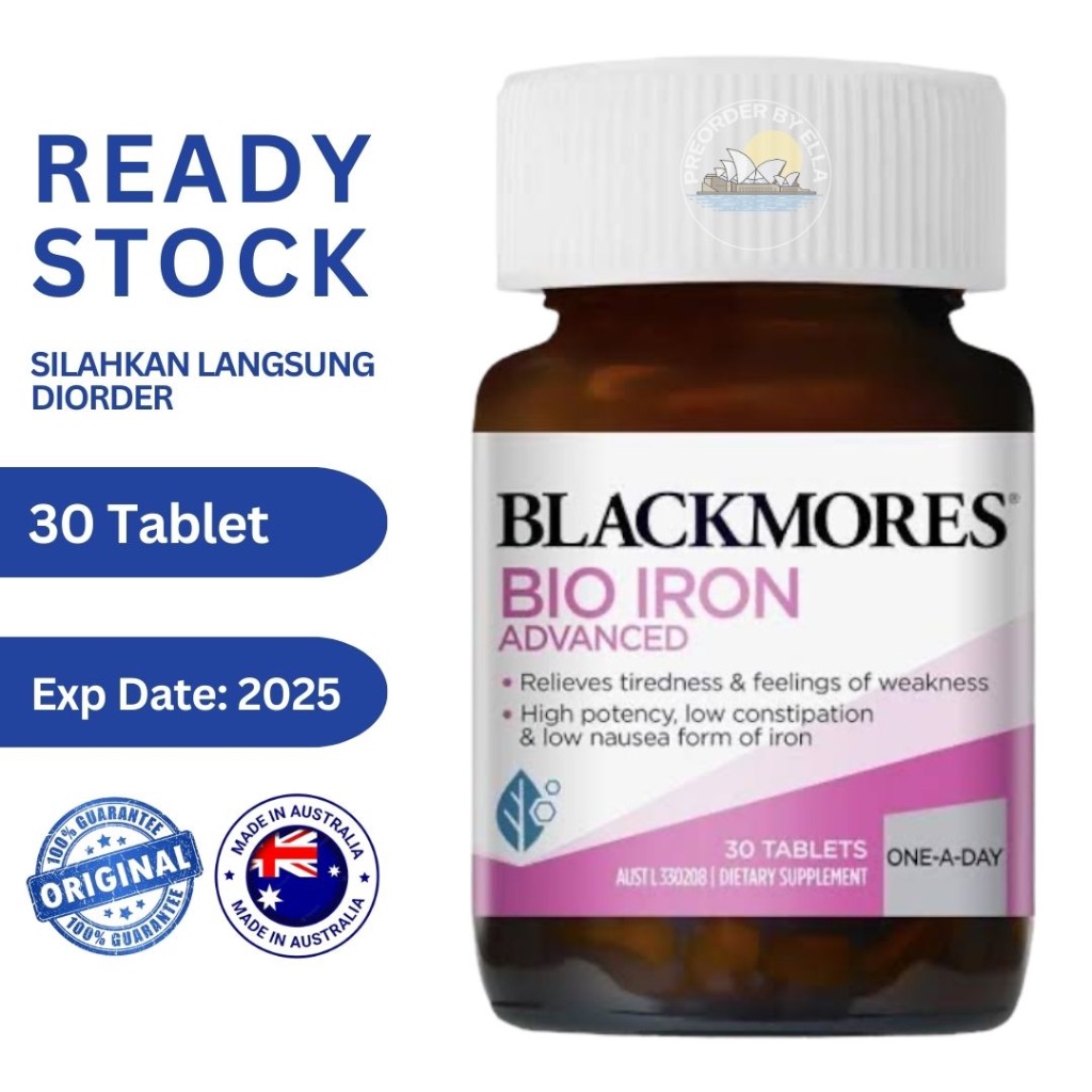 Jual Blackmores Bio Iron Advanced 30 Tablets | Shopee Indonesia