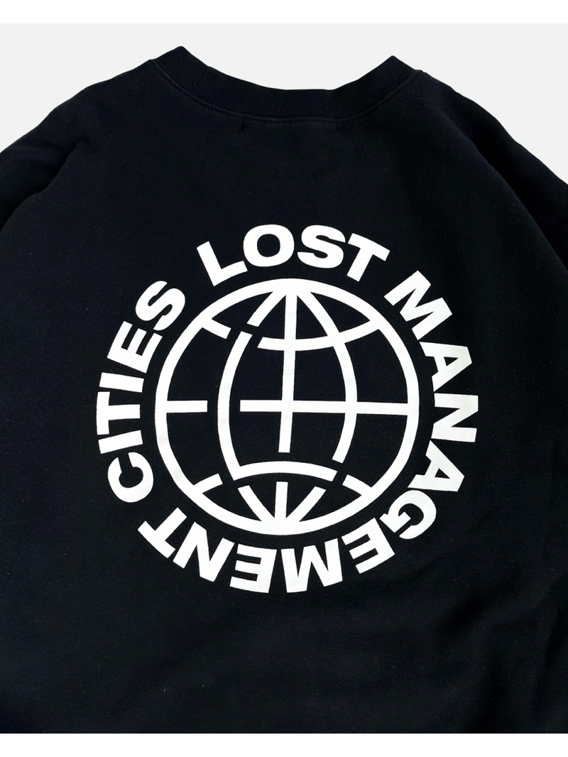 Jual Crewneck Lost Management Cities OG Wheel - Black | Shopee Indonesia