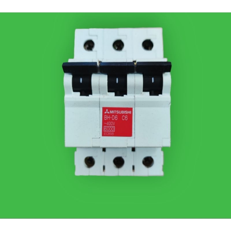 Jual Mcb 3phase (Mitsubishi BH-D6) C6 Original | Shopee Indonesia