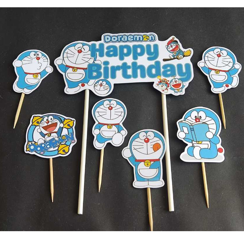 Jual topper doraemon hiasan kue ulang tahun | Shopee Indonesia