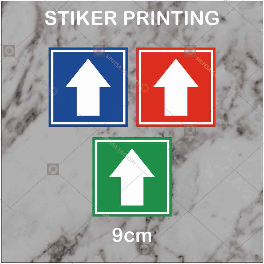 Jual Stiker Petunjuk Stiker Arah Panah Naik Turun Tangga Bolak Balik ...
