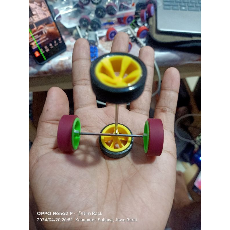 Jual Tamiya Ban Bubut Balance Maroon & Super Hard 5 Spoke Full Original ...