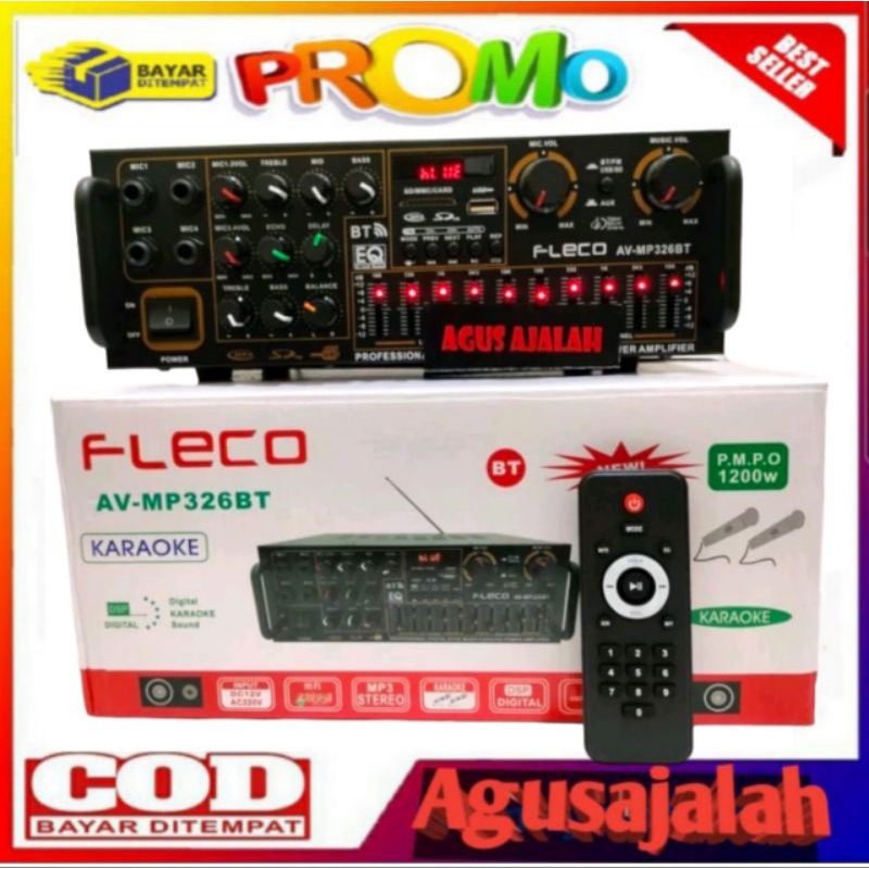 Jual Power Amplifier Fleco BT-326 - Amplifier BluetoothPOWER AMPLIFIER DIGITAL AUDIO | Shopee ...
