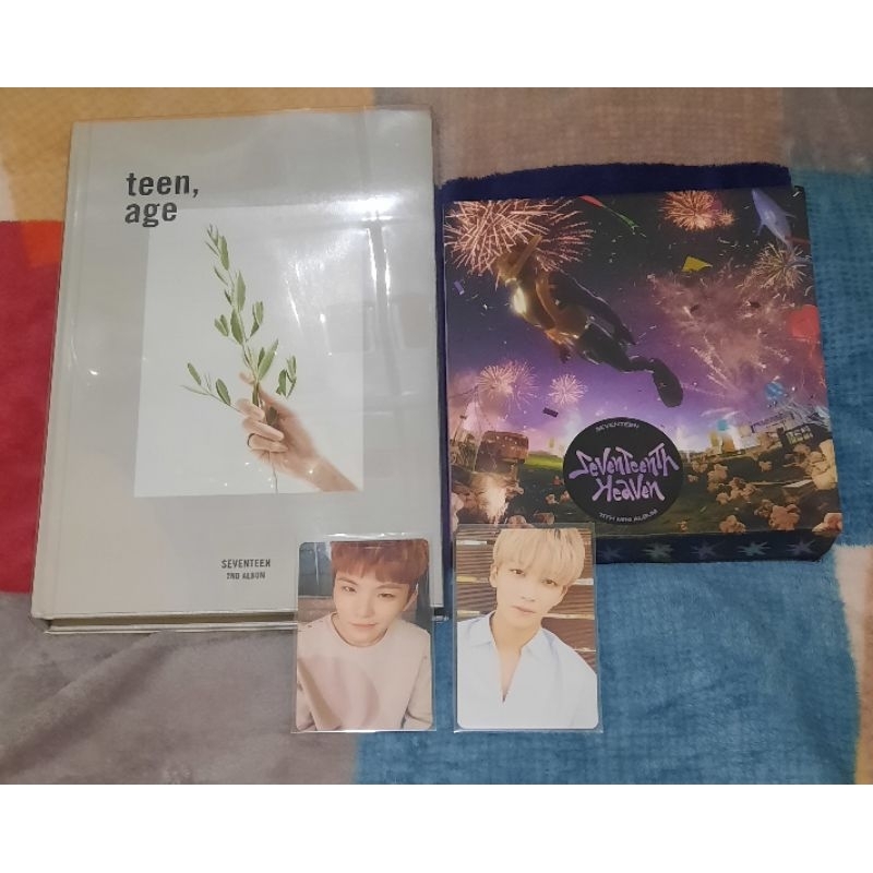 Jual Album Photocard PC SEVENTEEN SVT Jeonghan Woozi Teen Age white ver Seventeenth Heaven 10:23 ...