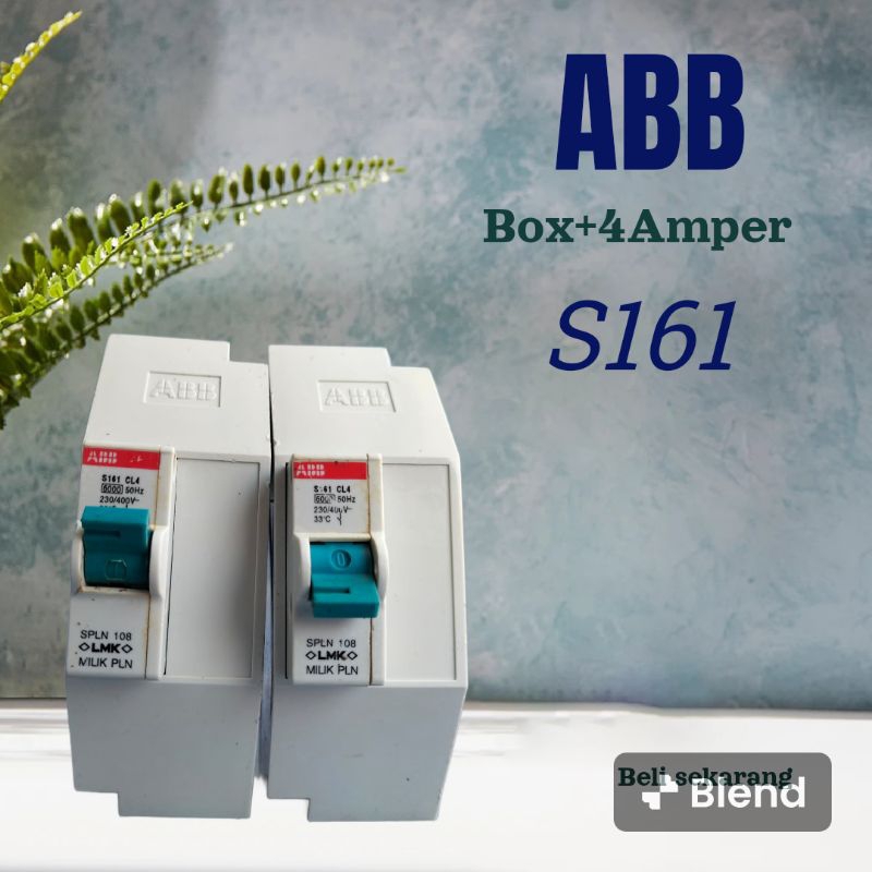 Jual MCB ABB PLN S161 4AMPER+BOX SIAP PAKAI | Shopee Indonesia