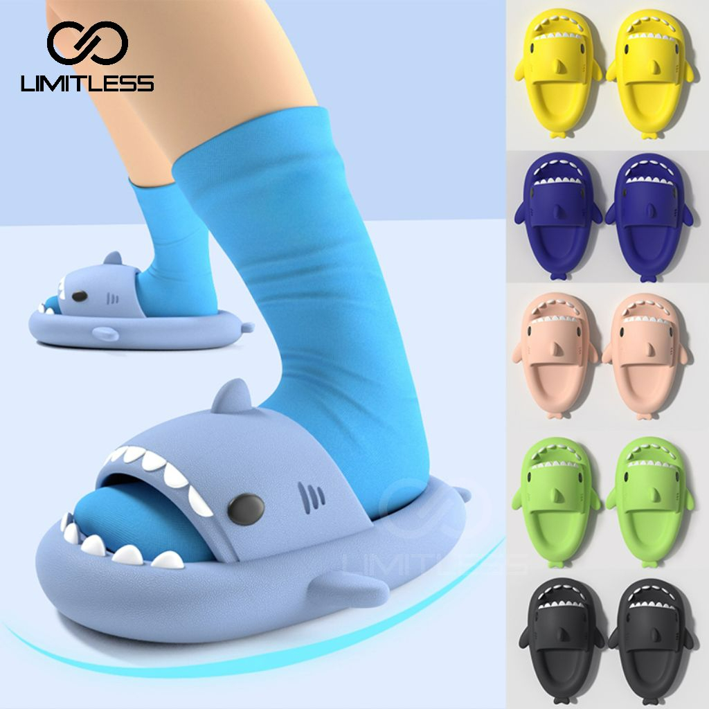 Jual Limitless - Sandal Hiu Anak Selop Lucu Cowo Cewe Sendal Baby Shark ...
