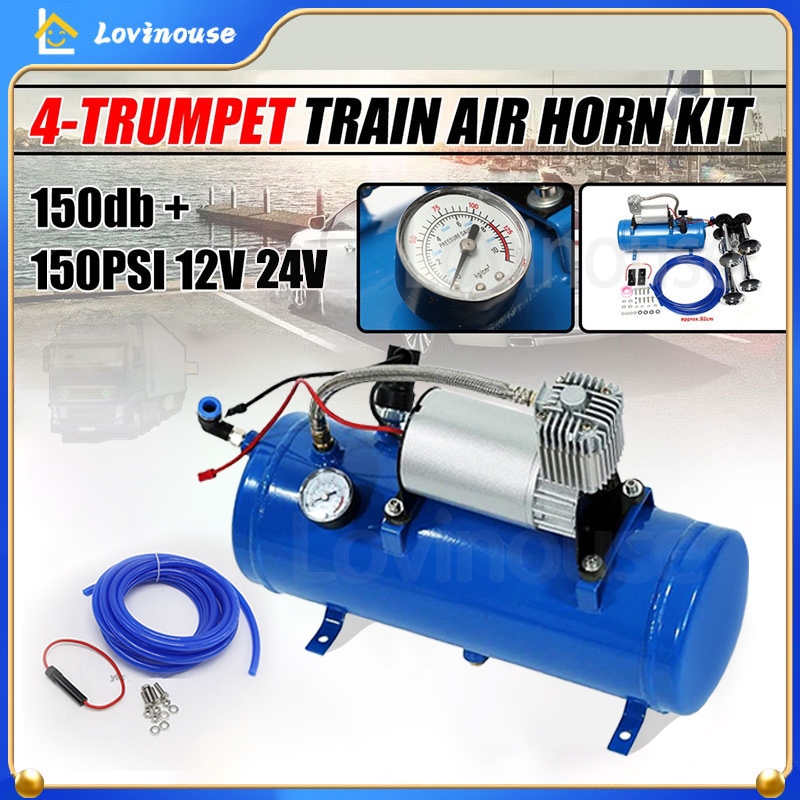 Jual Tabung Kompresor Angin Otomatis 12v 24v 150psi air compressor ...
