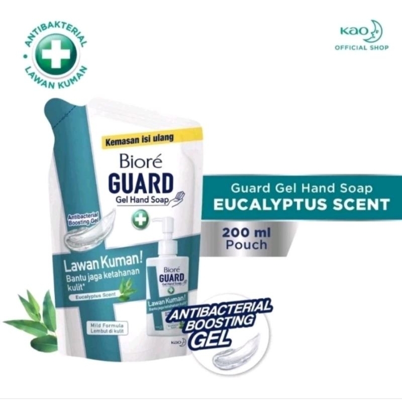Jual BIORE GUARD Gel Hand Soap 200ml//Sabun cuci tangan kemasan lecek ...