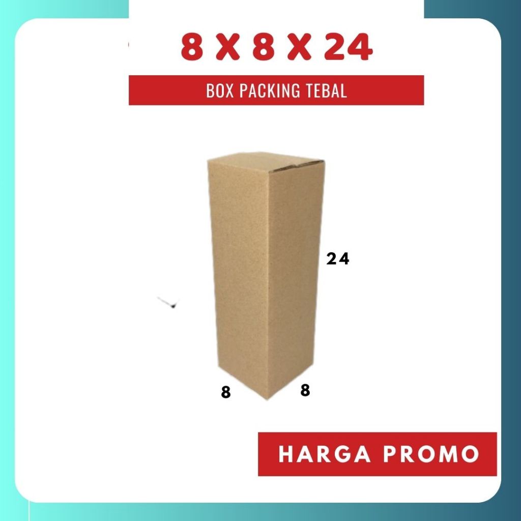 Jual Box 8x8x24 Packing A1 Dus Karton Kardus Kotak Kemasan Sparepart ...