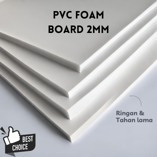 Jual PVC Foam Board Tebal 2mm Ukuran 30x40 - PVC Foam Board White ...