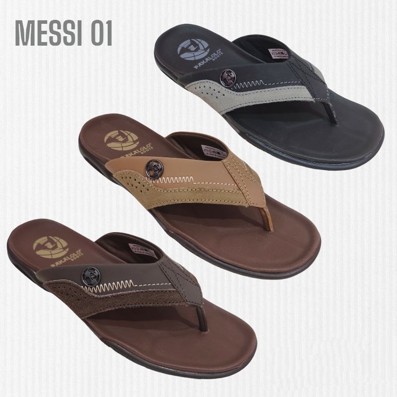 Jual SANDAL PAKALOLO ORIGINAL - SENDAL CASUAL MESSI 01 100℅ Original ...