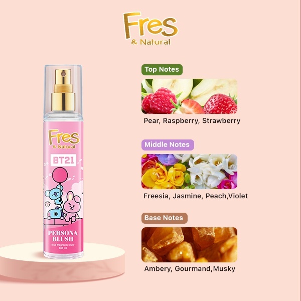 Jual FRES & Natural Fine Fragrance Mist Botol 100mL || Parfum Spray ...