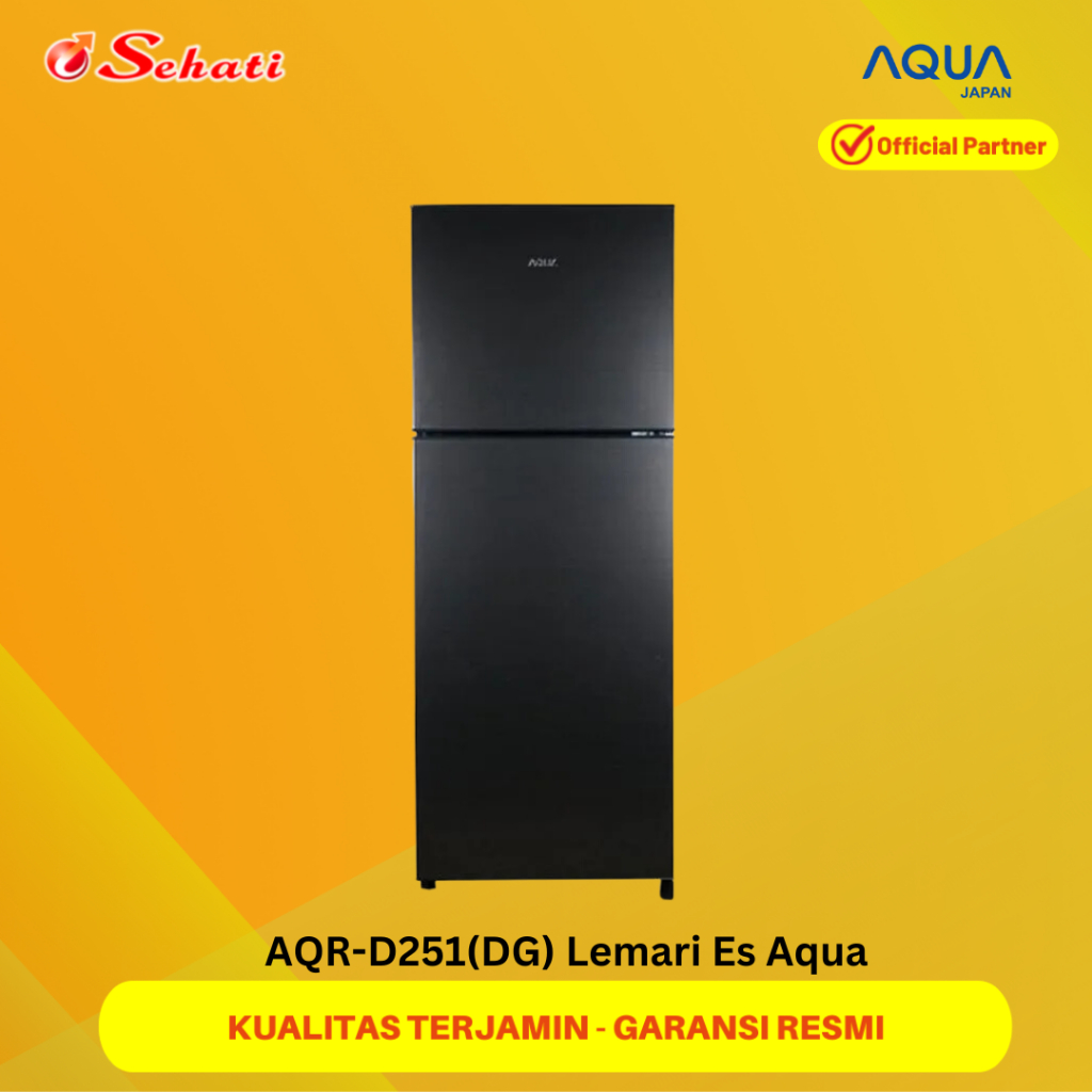 Jual AQR-D251(DG) Lemari Es Aqua Super Big Freezer Kulkas 2 Pintu 169 Liter dengan Multi Air ...