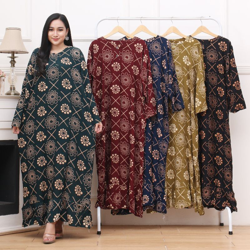 Jual Daster Panjang JUMBO LD 130 Lengan Panjang Longdress Rayon Busui ...